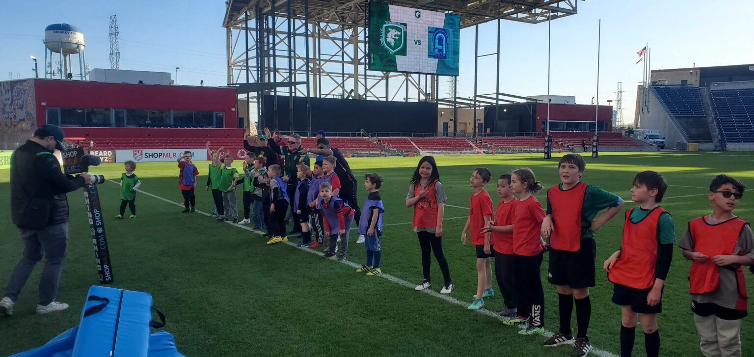5/26 Rookies and U13 at the Hounds Half-Time Show - Rugby Illinois